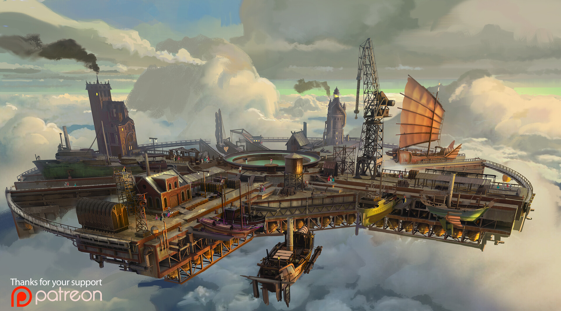 ArtStation - Airship port