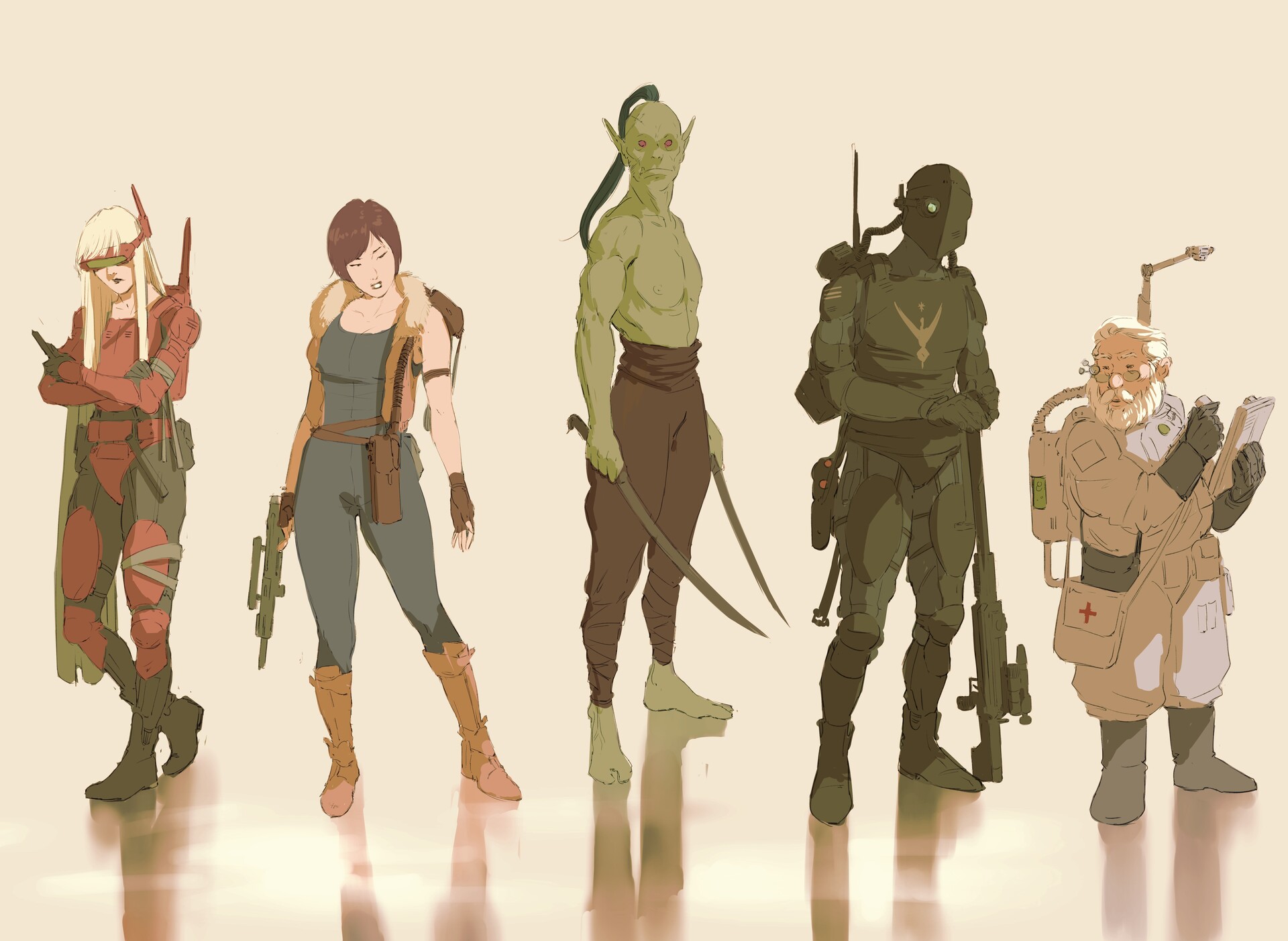ArtStation - Sci fi Character Concepts