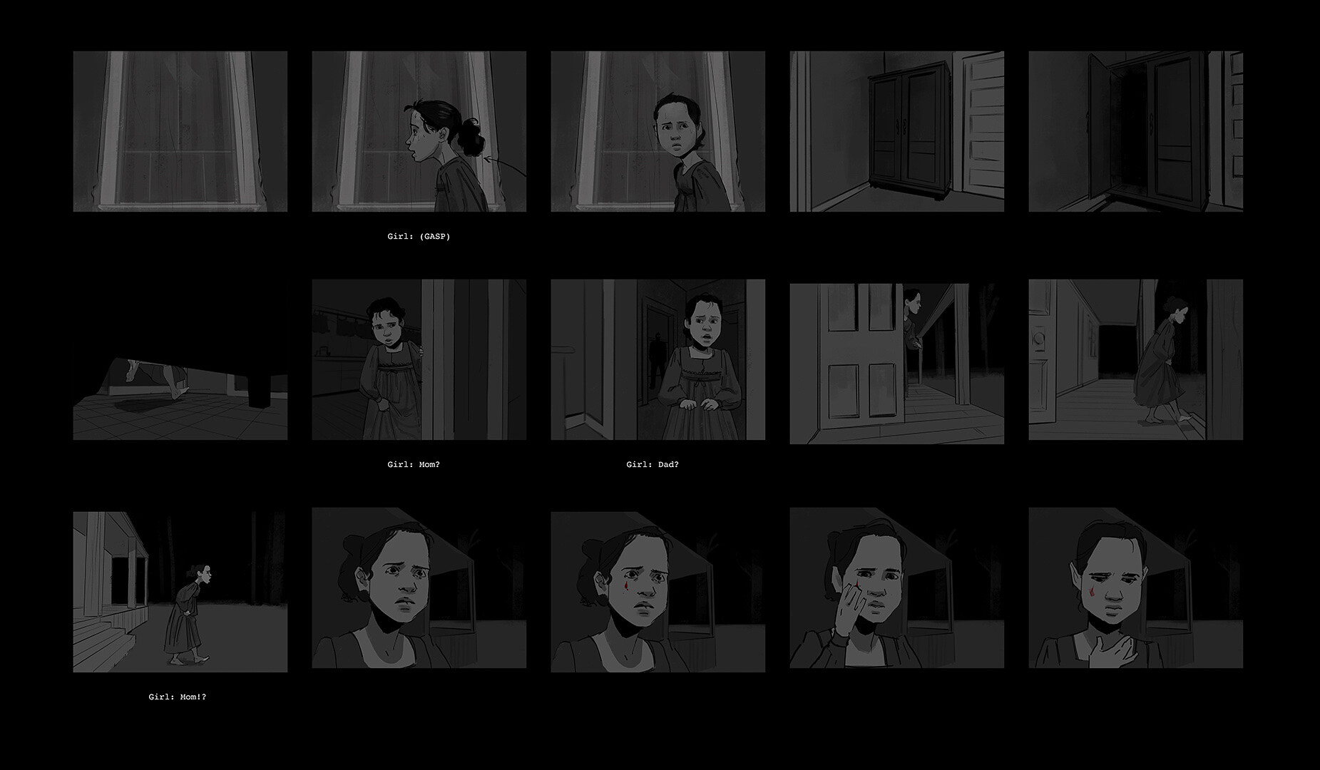 ArtStation - Horror Short-Film Storyboards