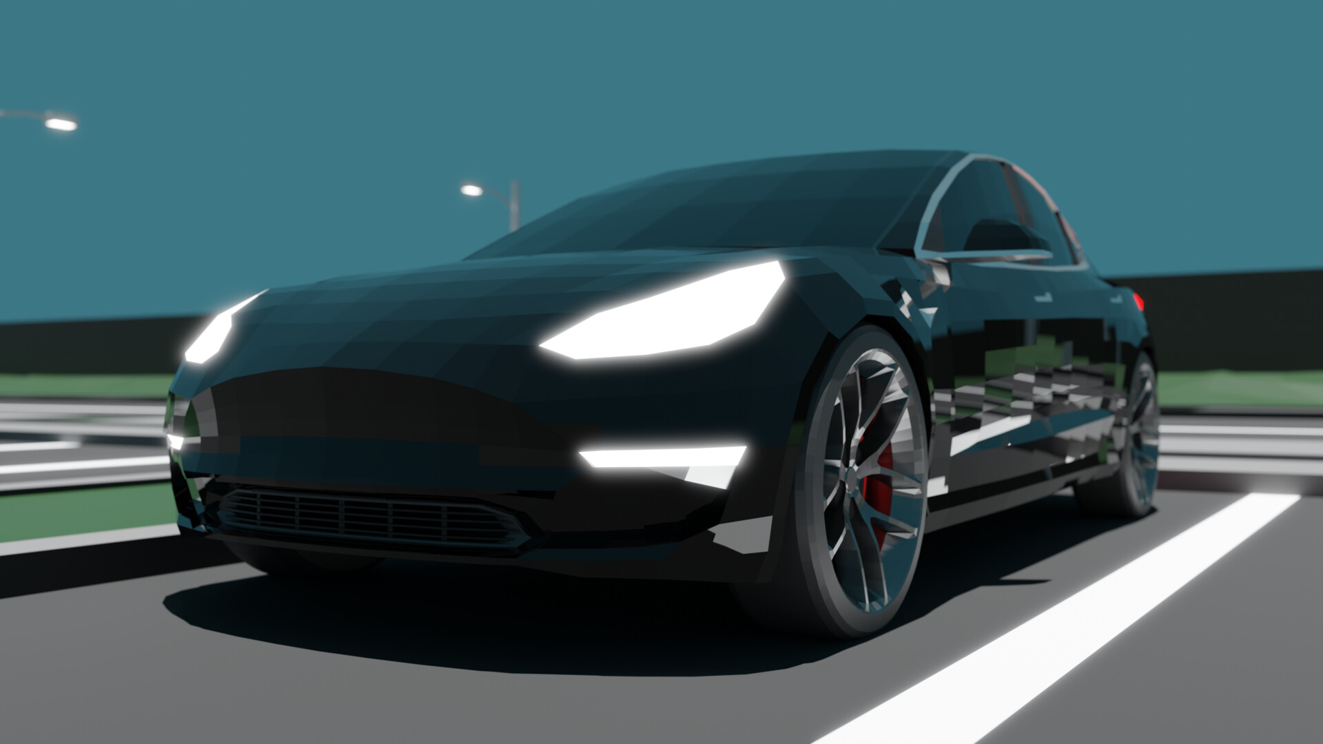 ArtStation - Tesla Model 3
