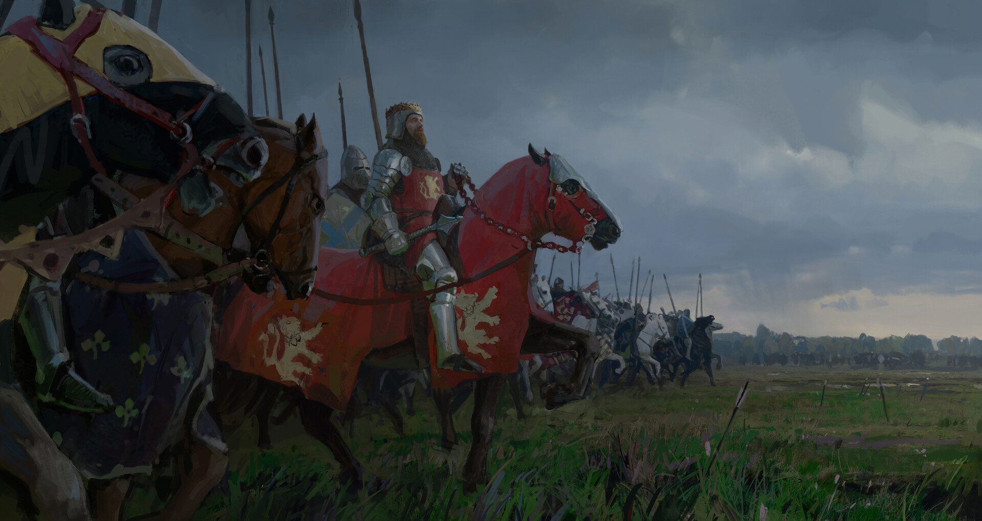 ArtStation - King John of Bohemia at the Battle of Crecy