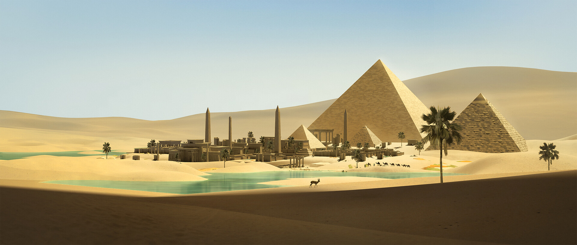 ArtStation - Egyptian pyramids_Building