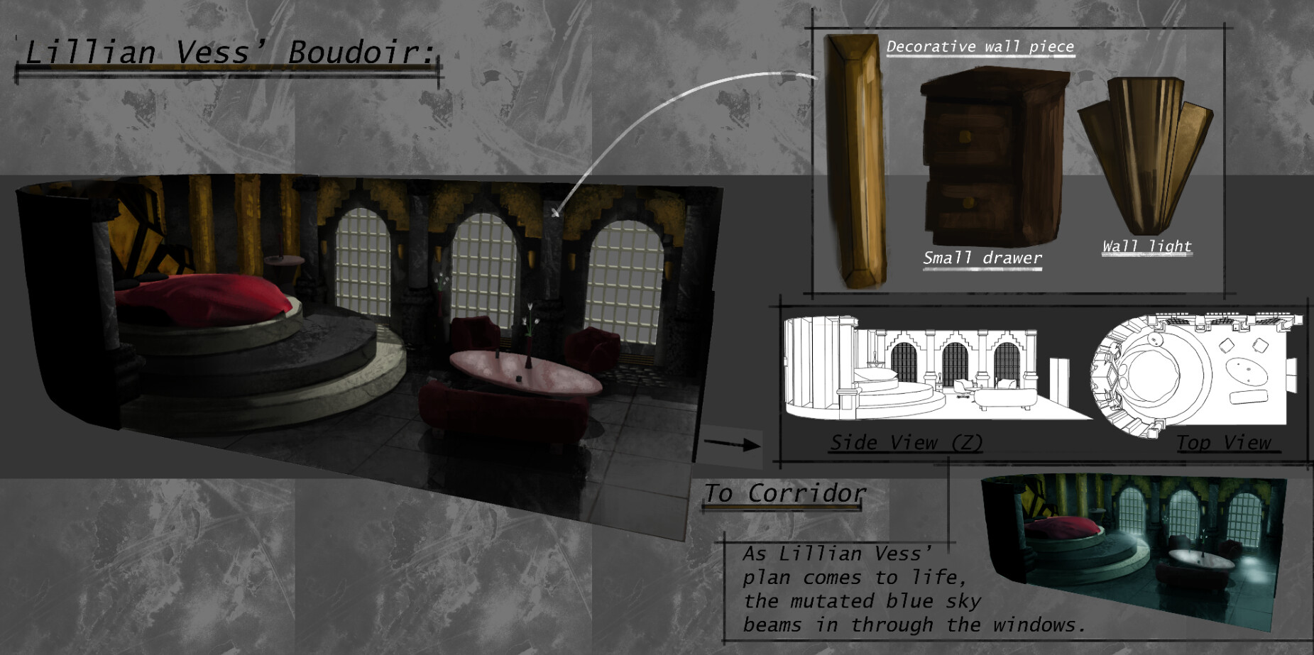 ArtStation - Supernatural series interior designs.