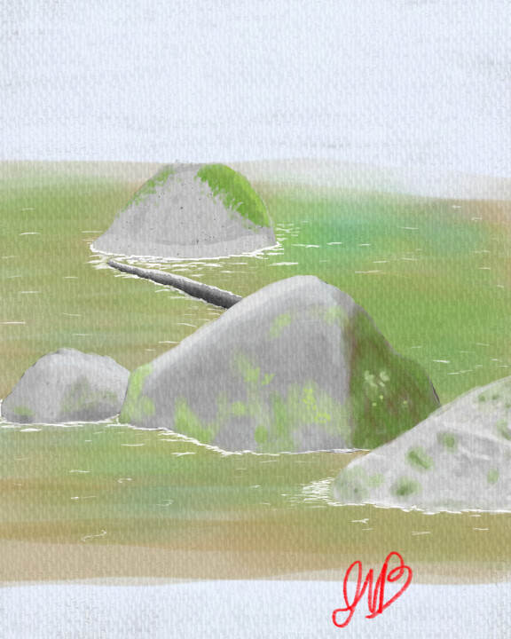 ArtStation - Rocks with moss