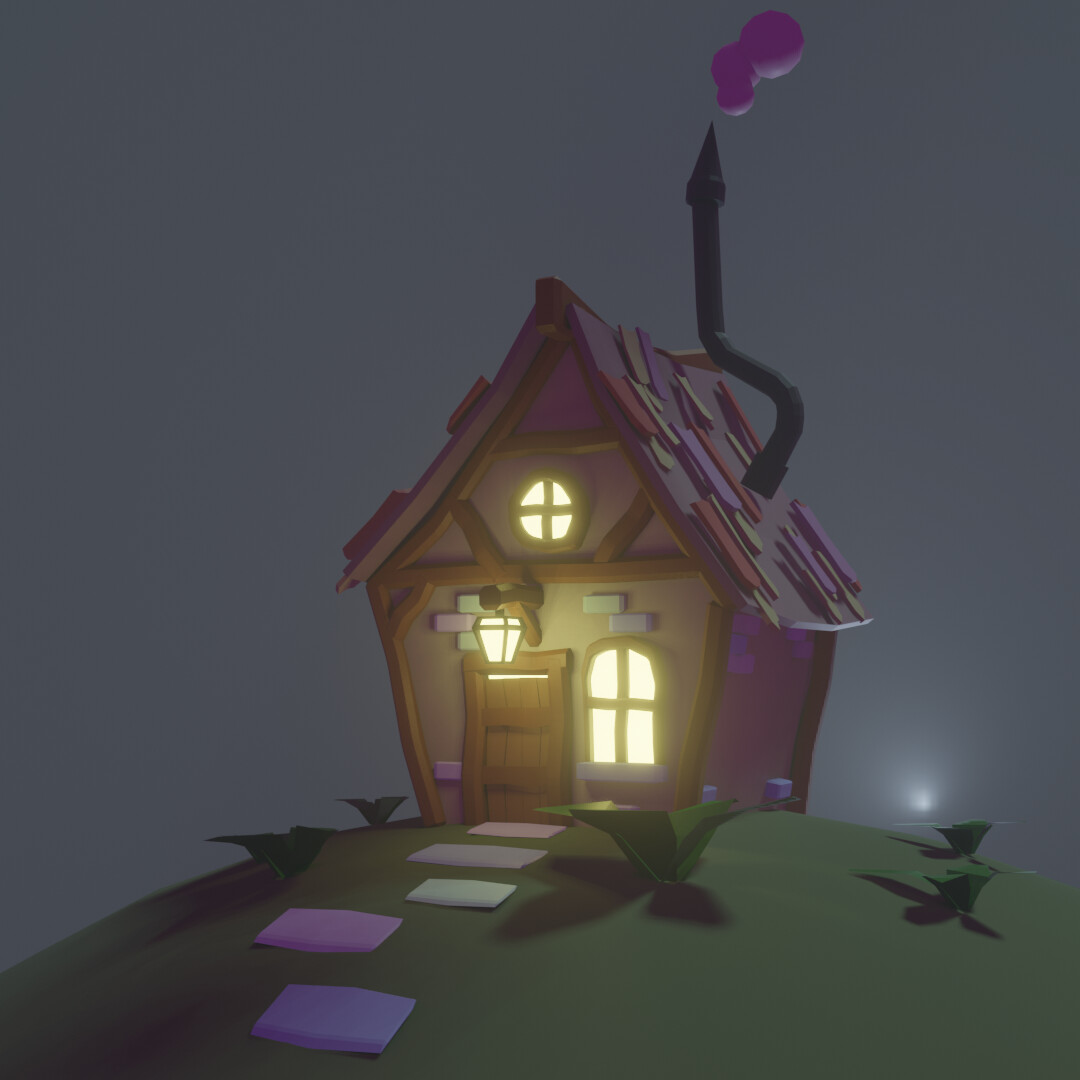 ArtStation - Eerie House on the Hill