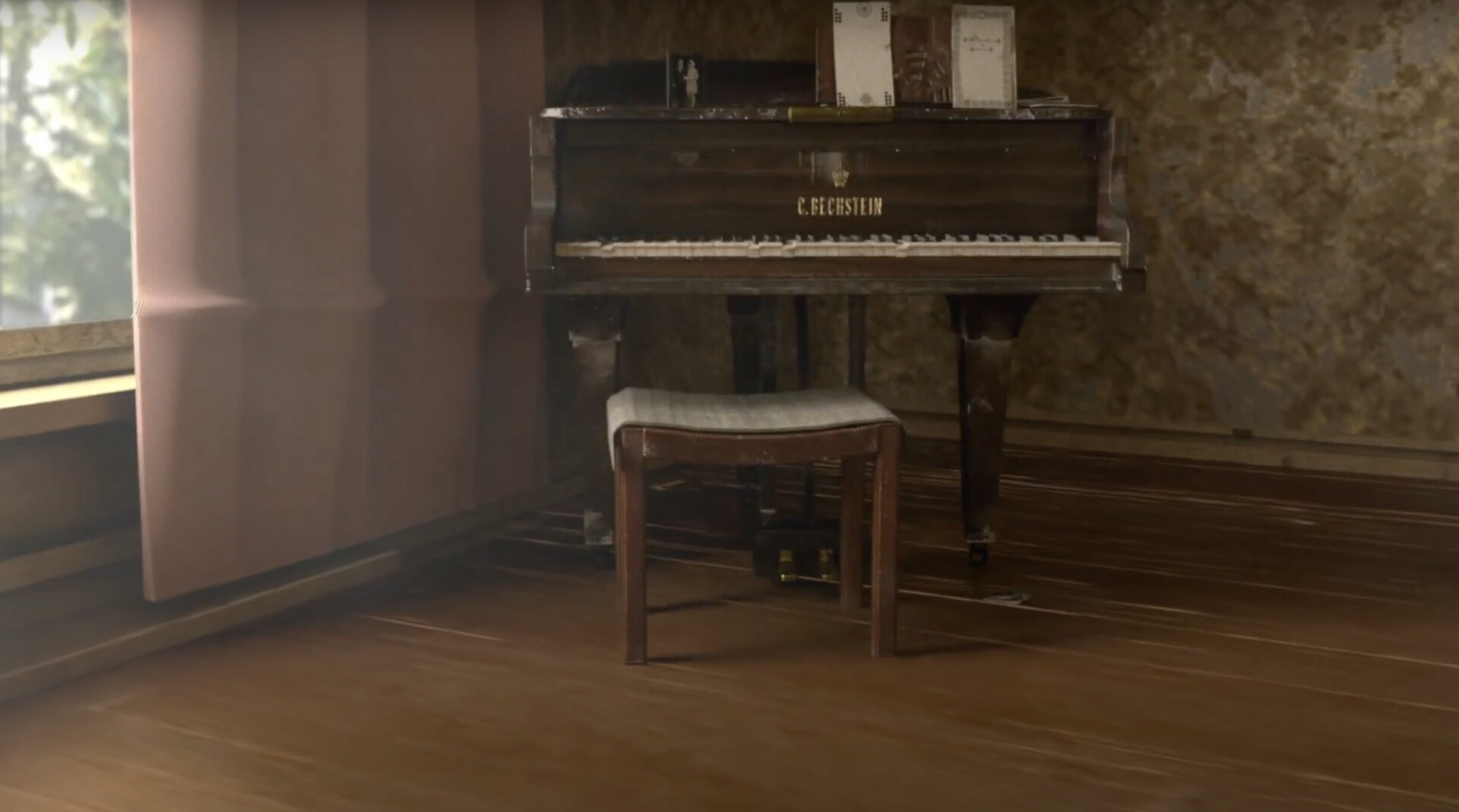 ArtStation - Old piano scene