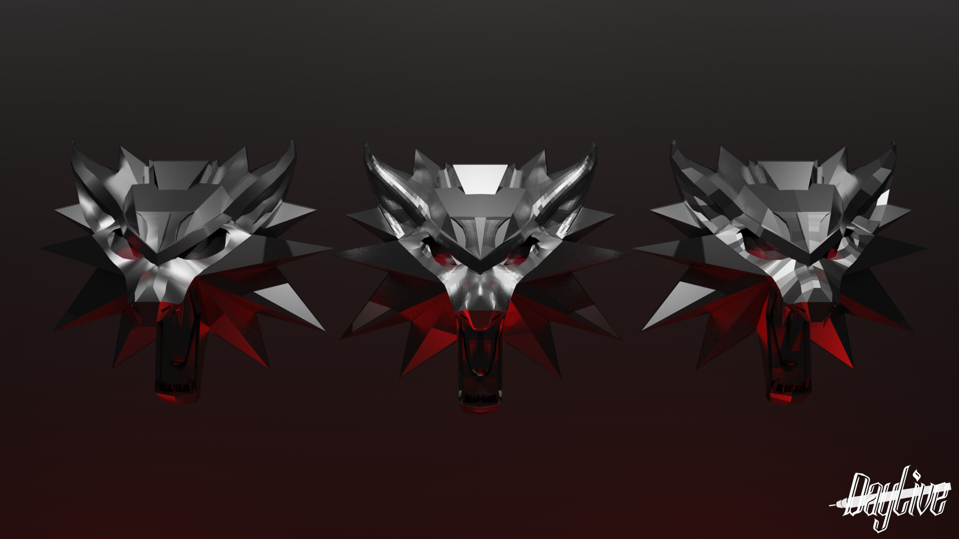 ArtStation - Wolf school necklace - The Witcher 3