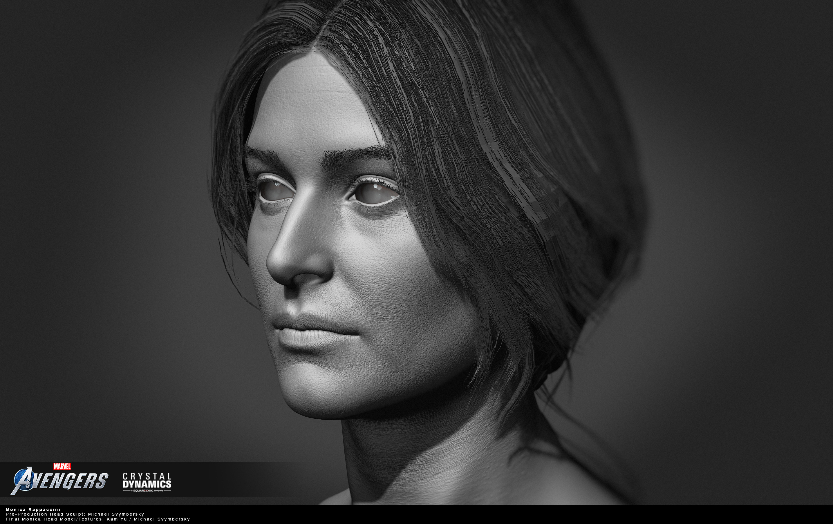 mike svymbersky character artist - Marvel's Avengers | Monica Head Sculpt