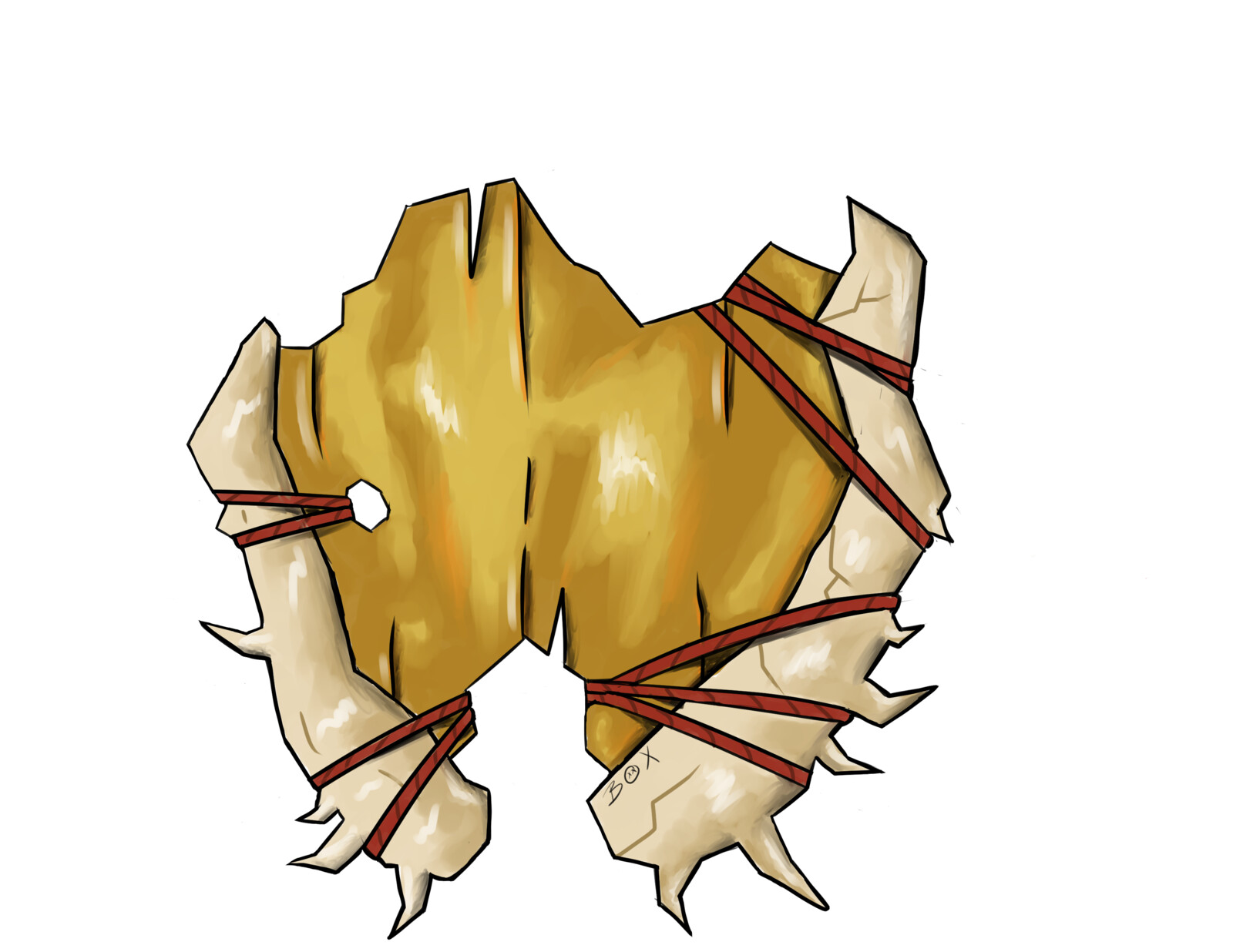 Boxlite - Legend of Zelda: Breath Of The Wild (Dragonbone Boko Shield)