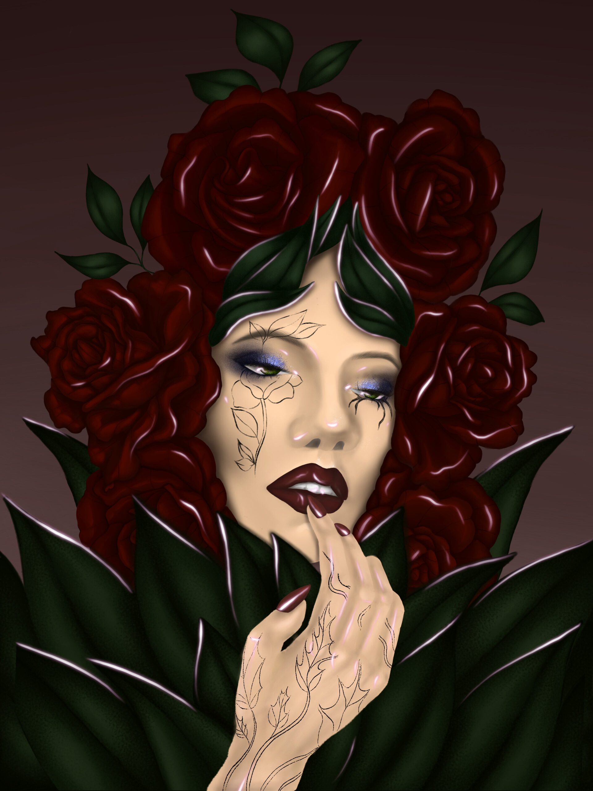 ArtStation - Drowning in roses