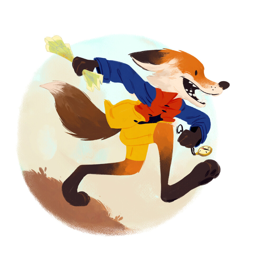 ArtStation - Fox Adventurer - Character Design Challenge