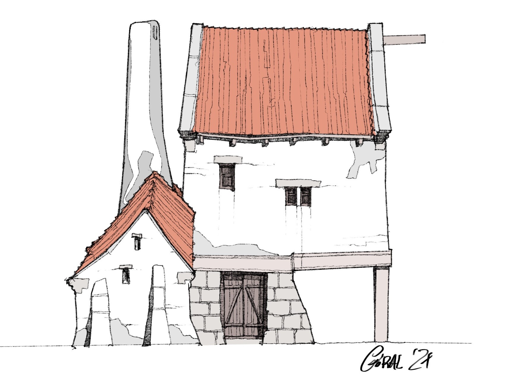 Paweł Góral - Granary building concept