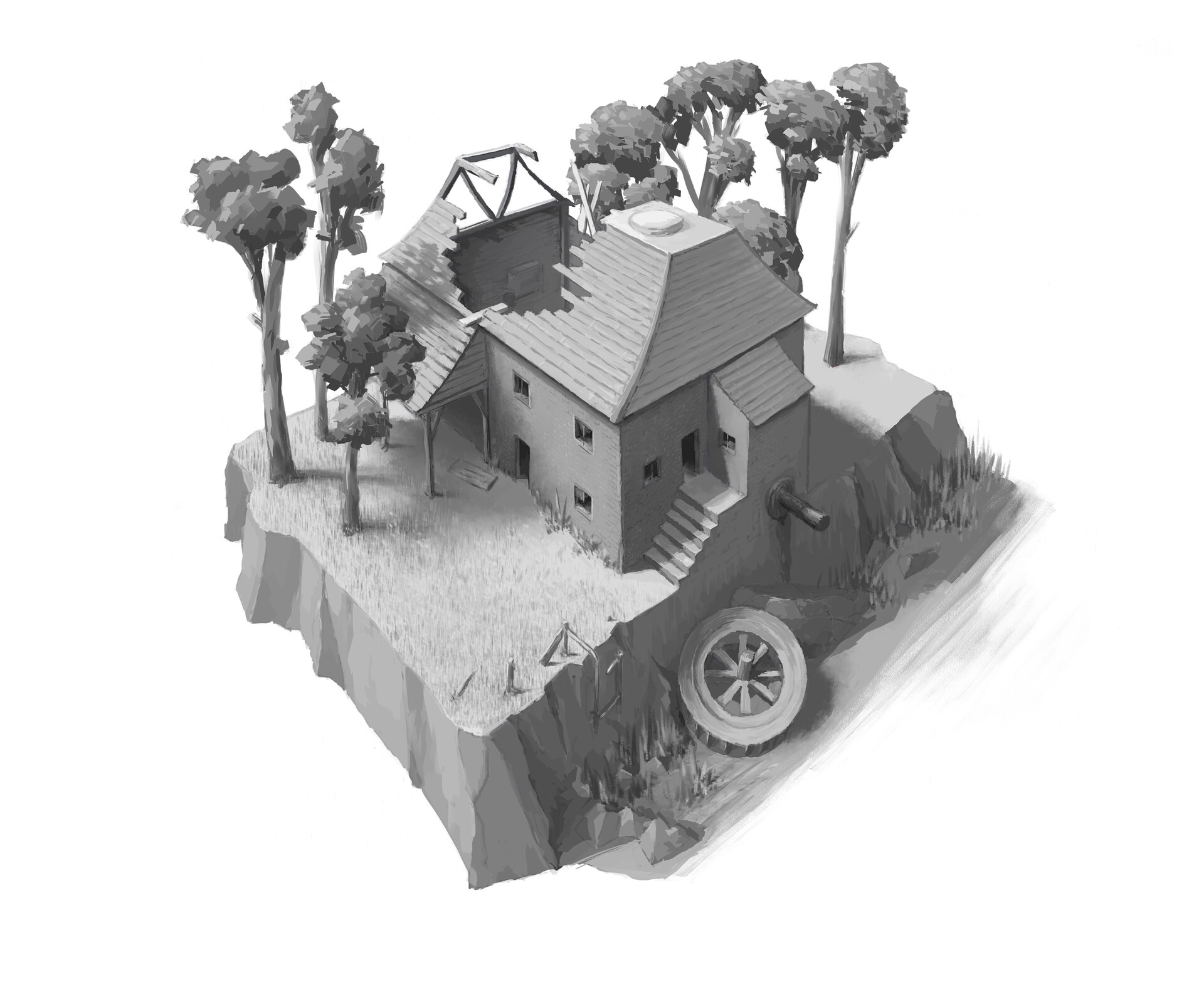 ArtStation - The Old Mill