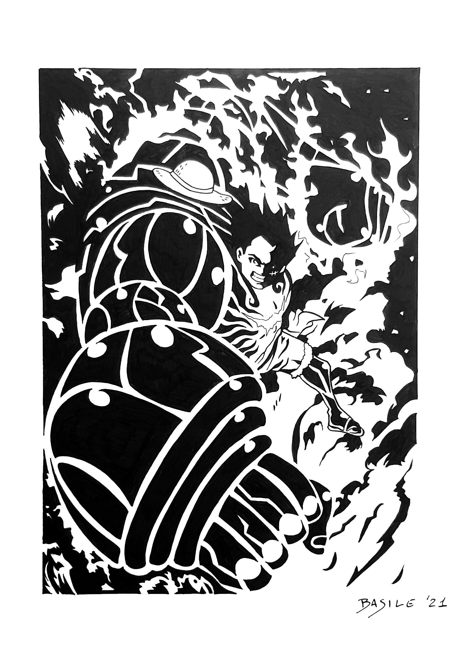 ArtStation - One Piece - Rufy