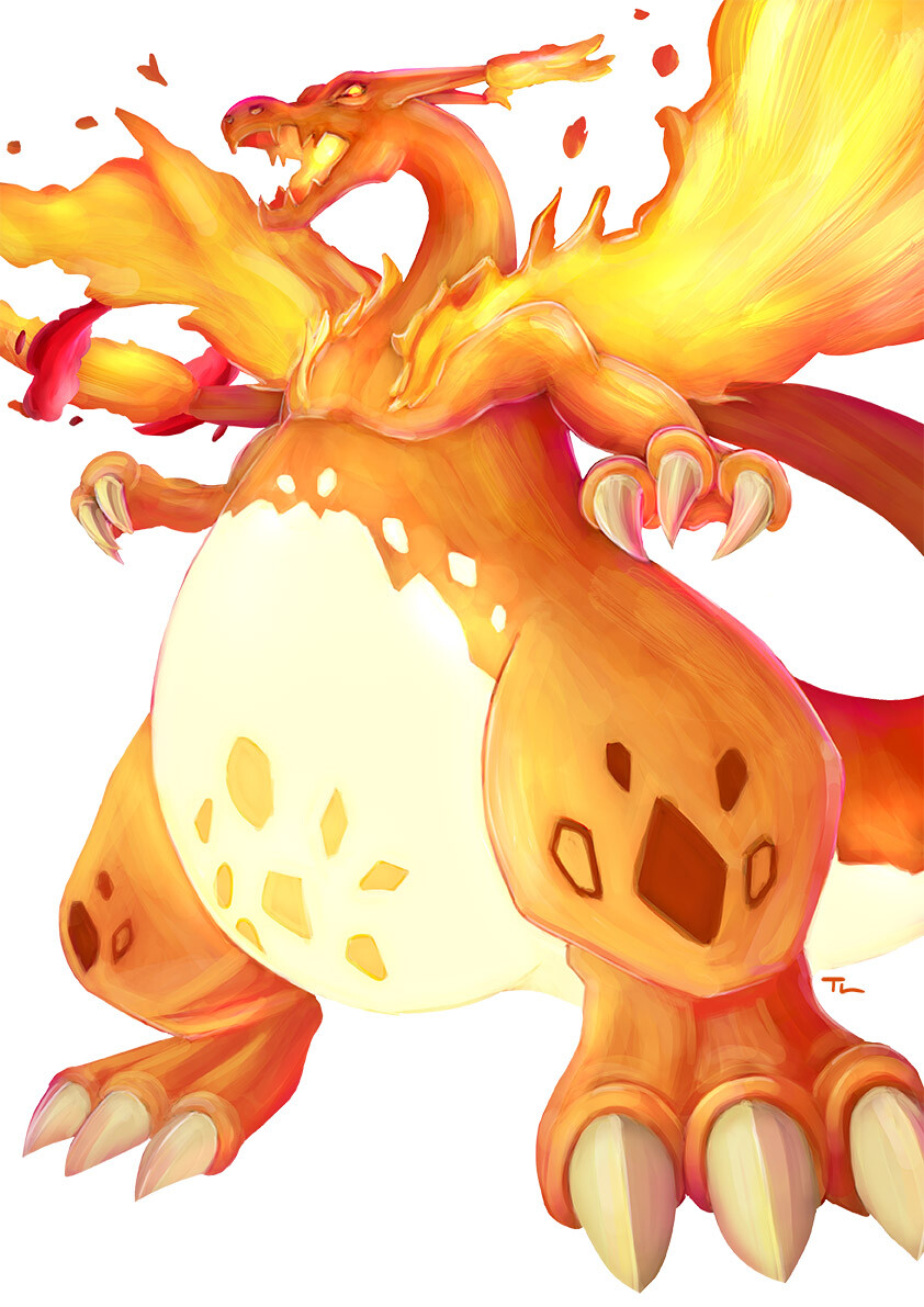 ArtStation - Pokemon - Gigantamax Charizard