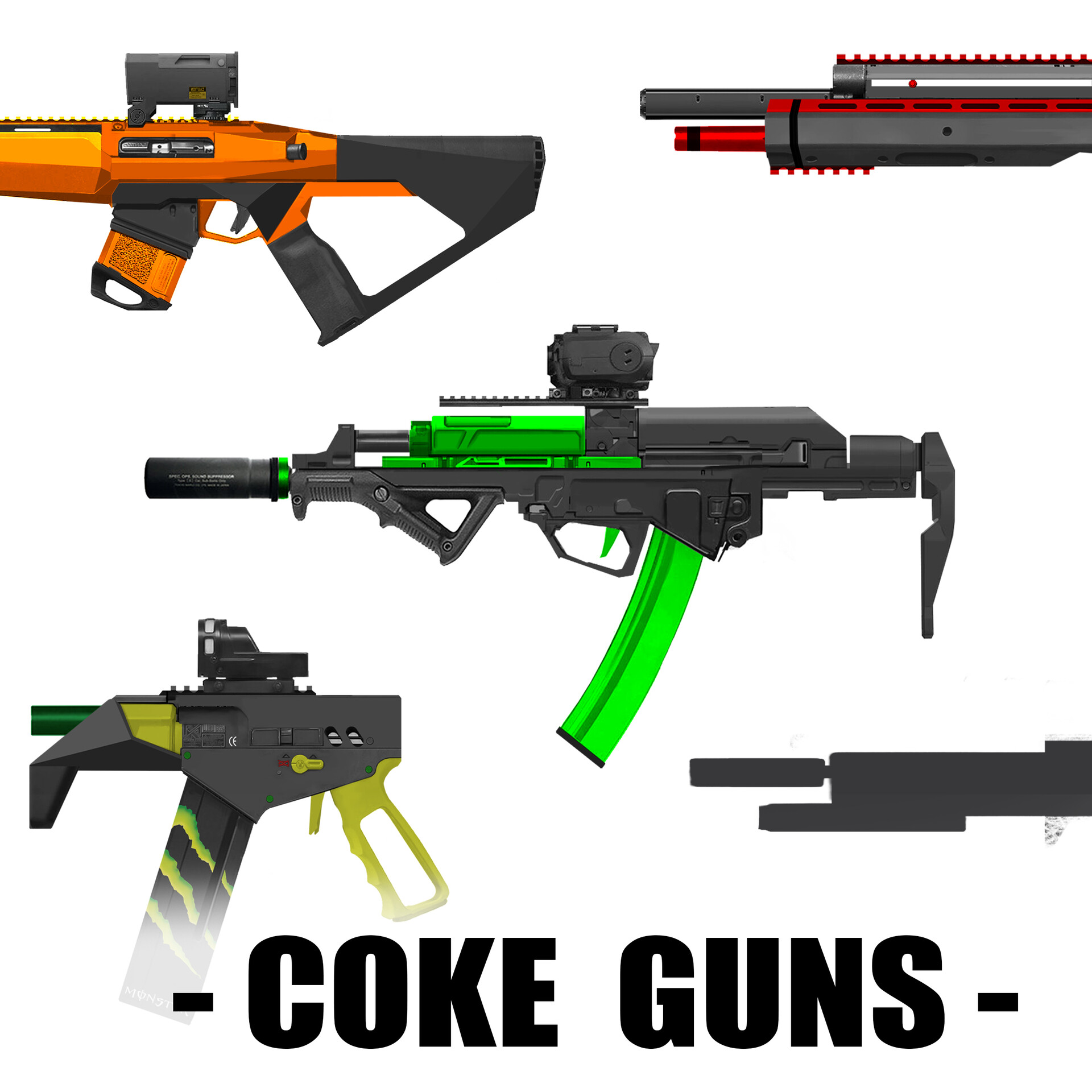 ArtStation - COKE GUNS
