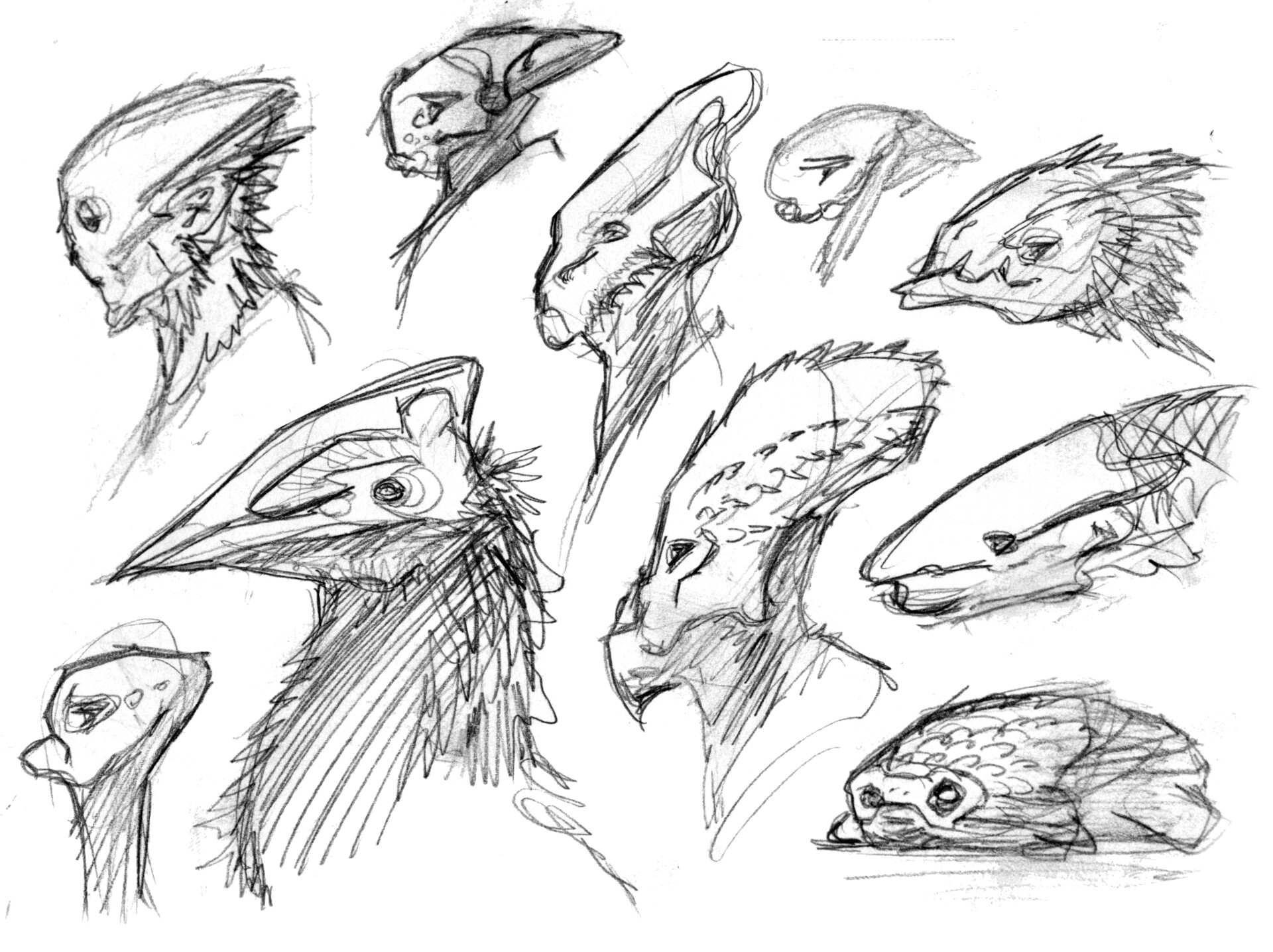 ArtStation - Creature Sketches December 2020