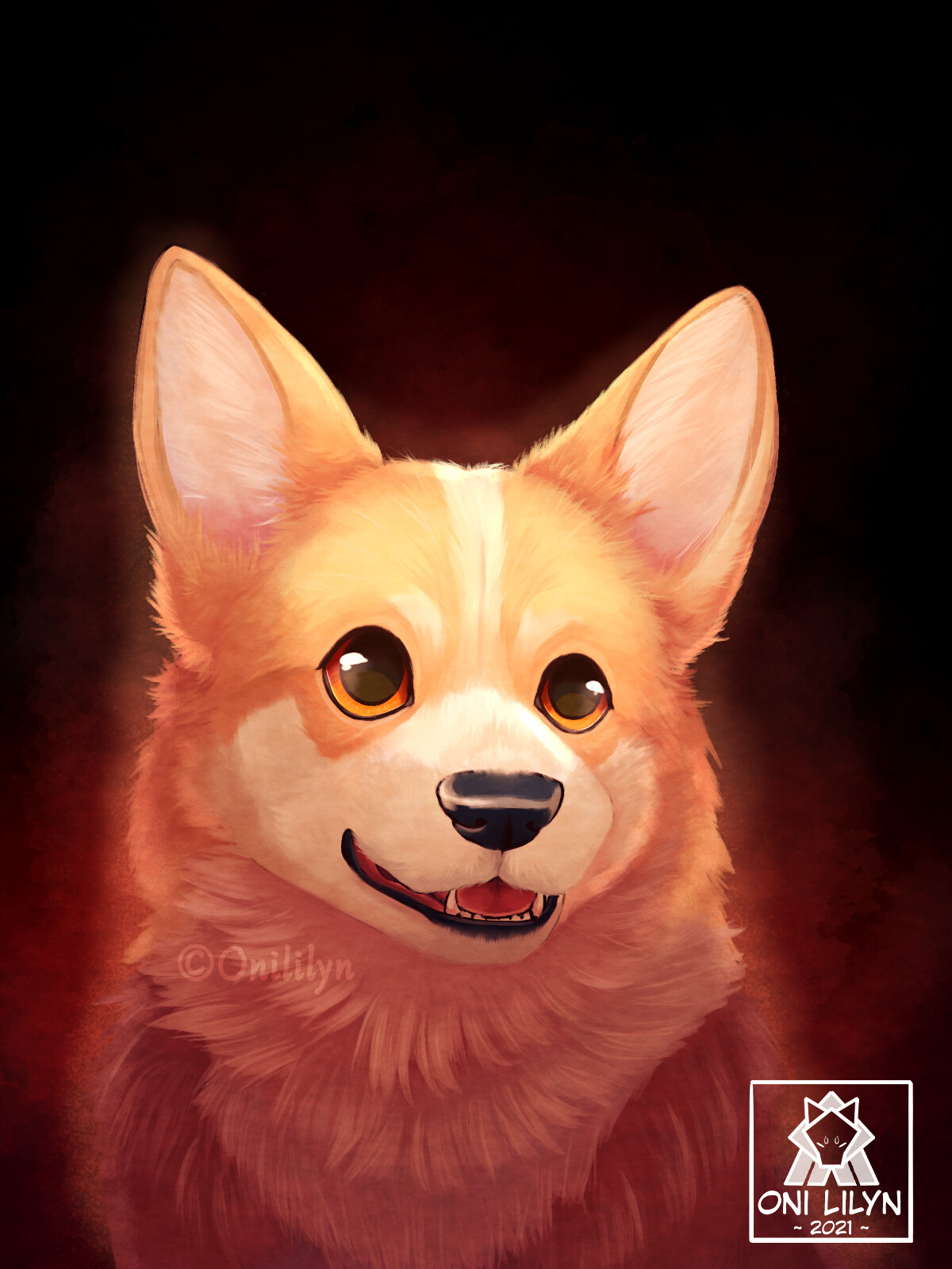 ArtStation - Corgi portrait
