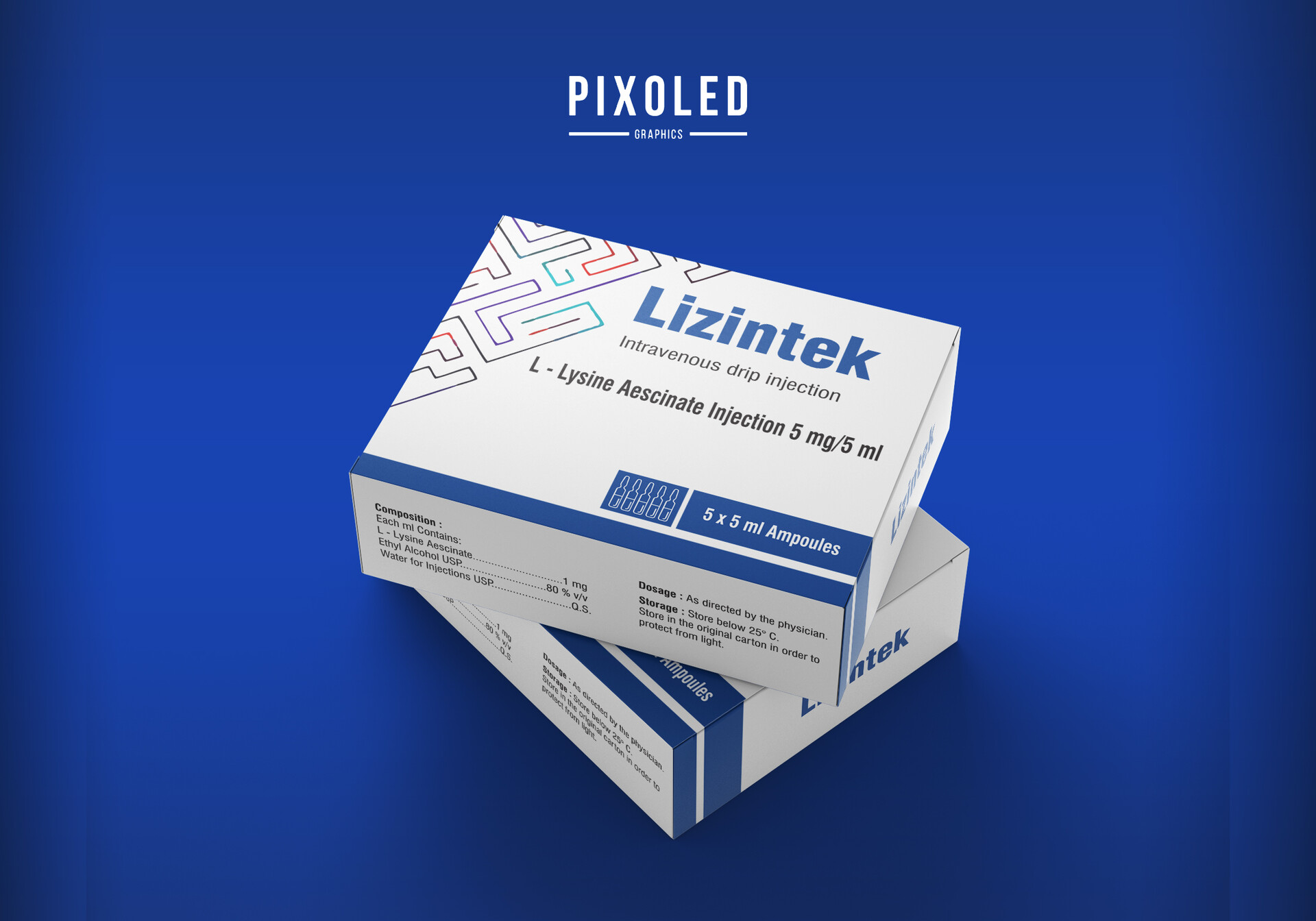 ArtStation - Lizintek pharmaceutical packaging design