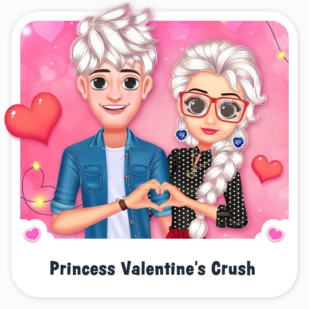 Cutedressup games - Princess Valentine’s Crush