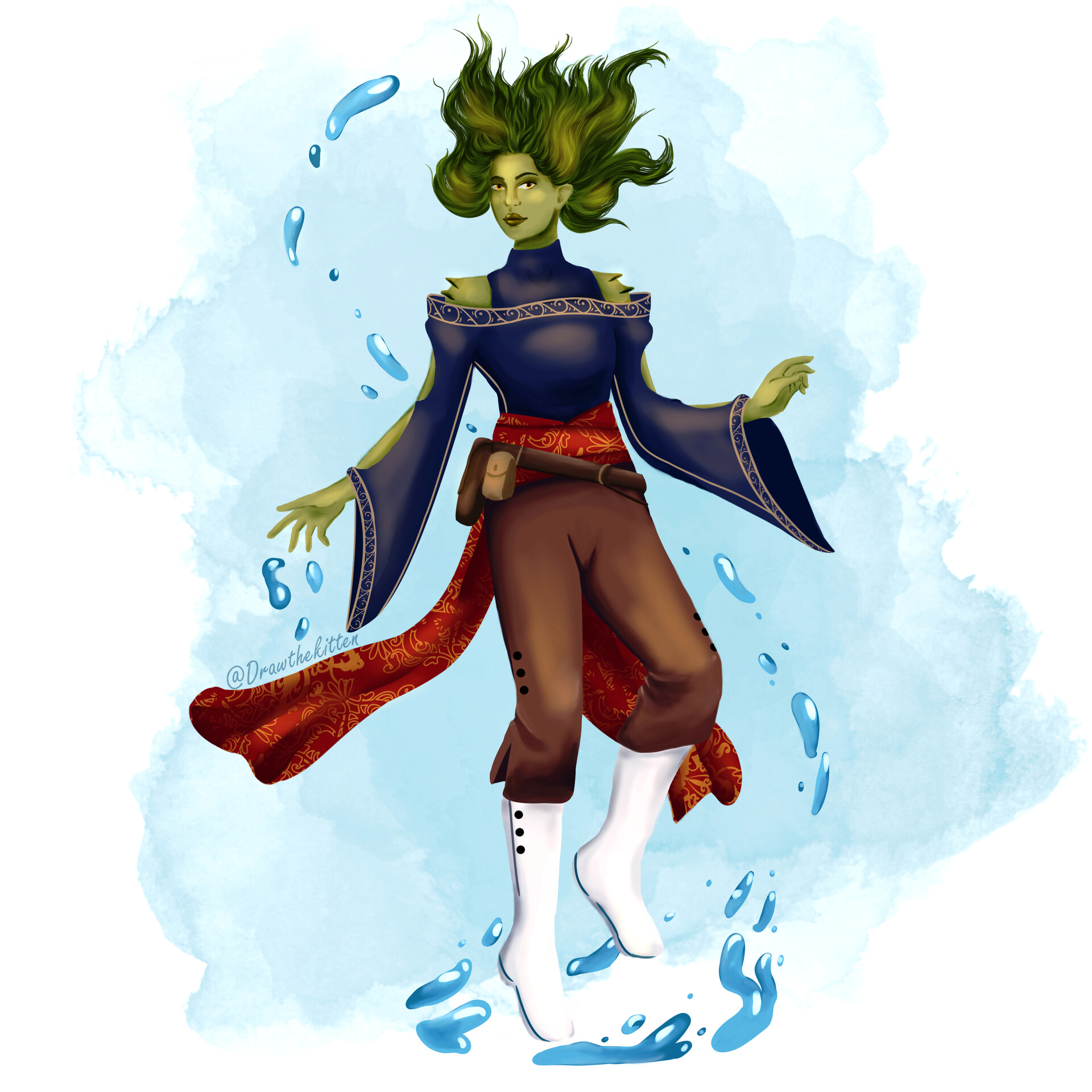 ArtStation - Water witch character design