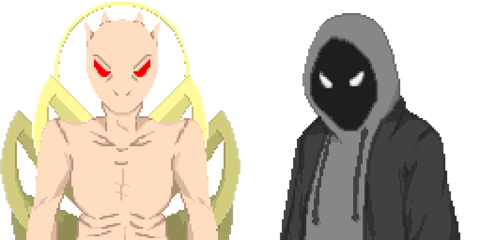 Julie Raptor - Fallen Angel - Pixel Art Assets