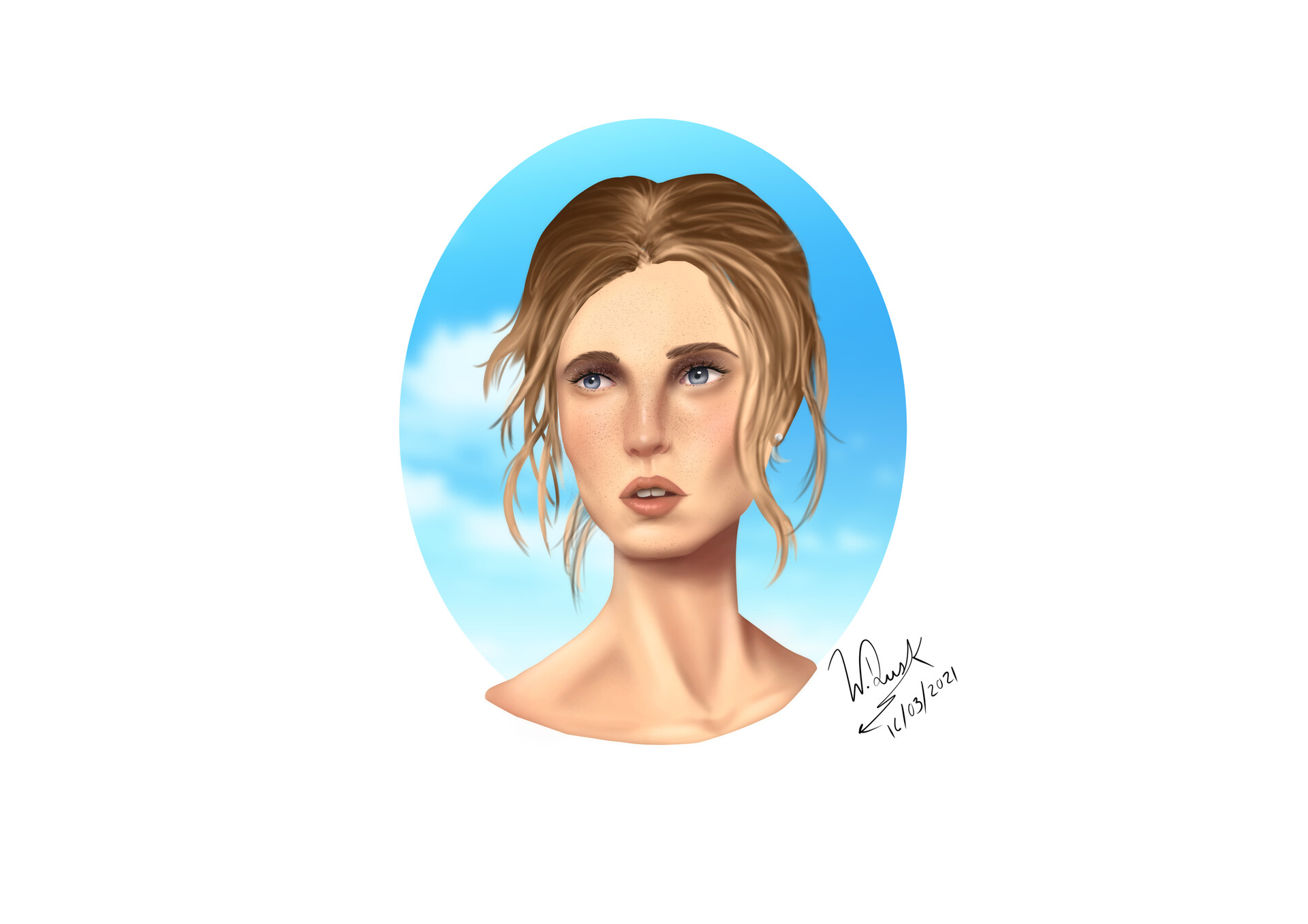 ArtStation - Semi-realistic Portrait