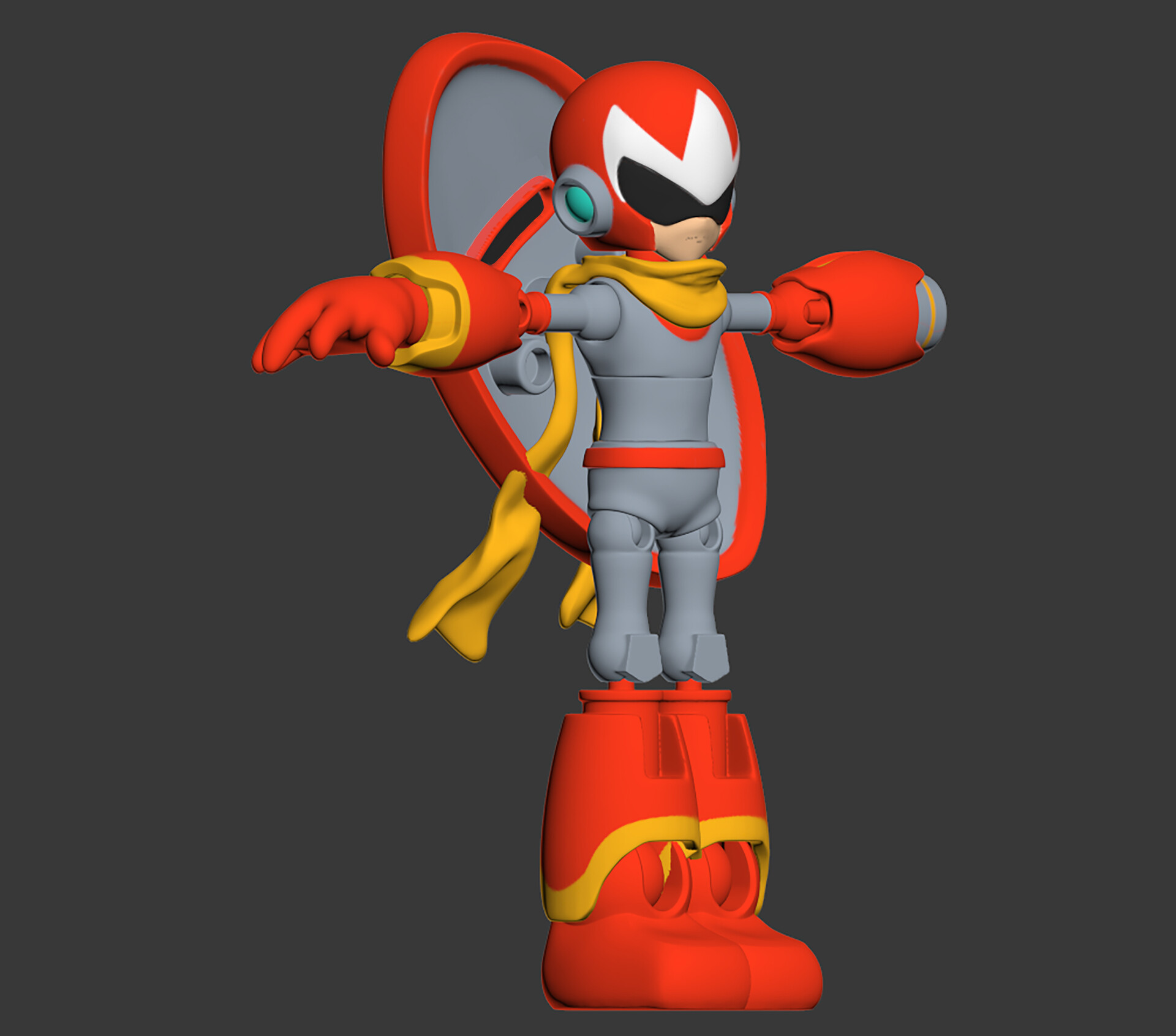 Steven Huynh - Megaman and Protoman Action Figure for 3D printing