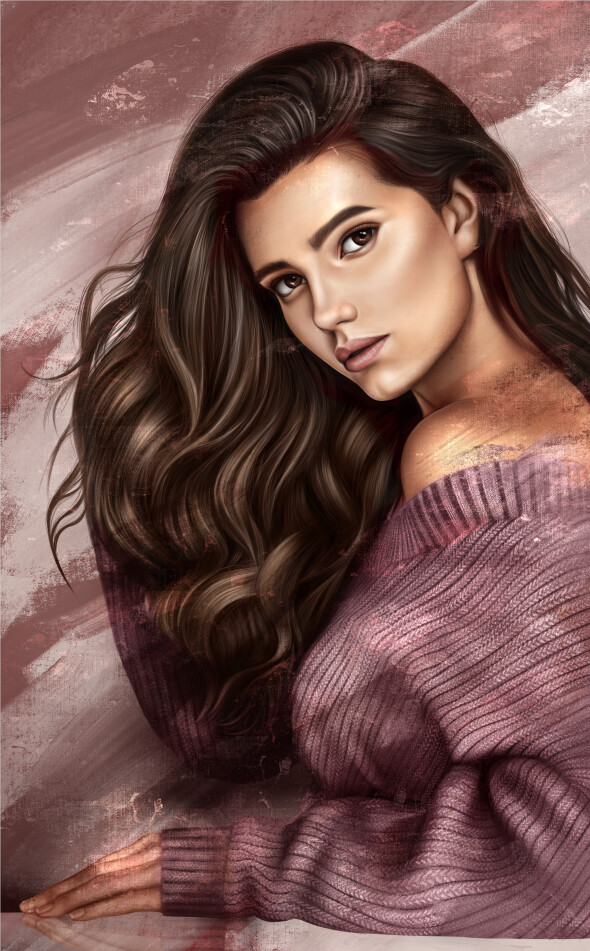 how to draw realistic hair procreate