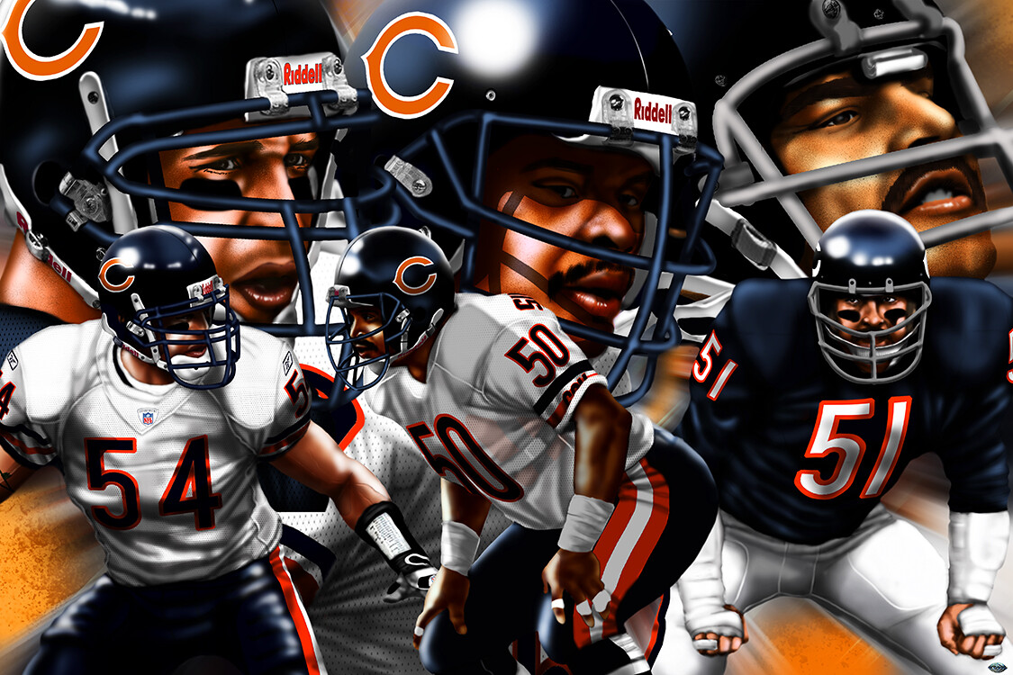 ArtStation - Legendary Linebackers Painting...