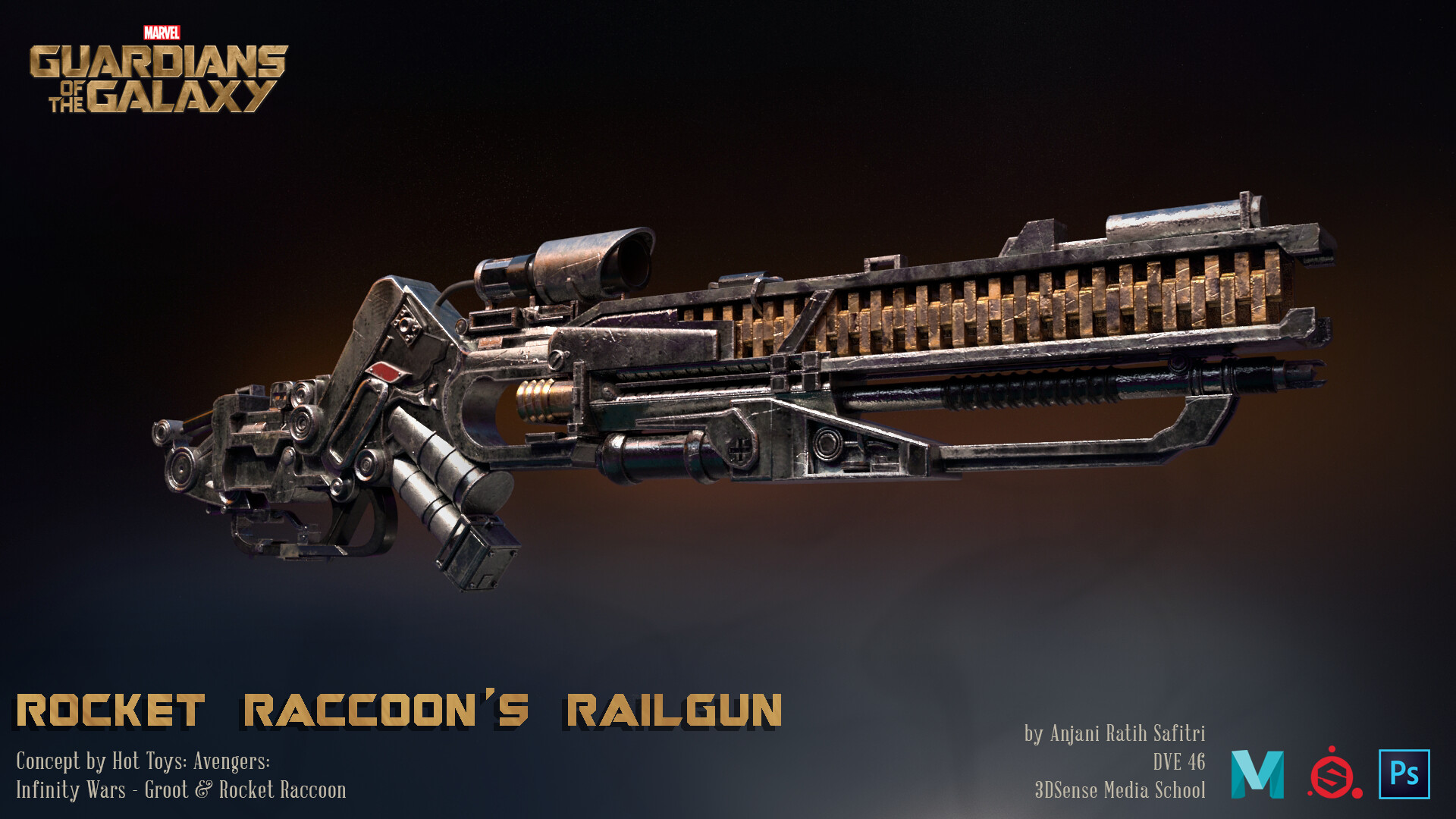 ArtStation - Rocket Raccoon Railgun