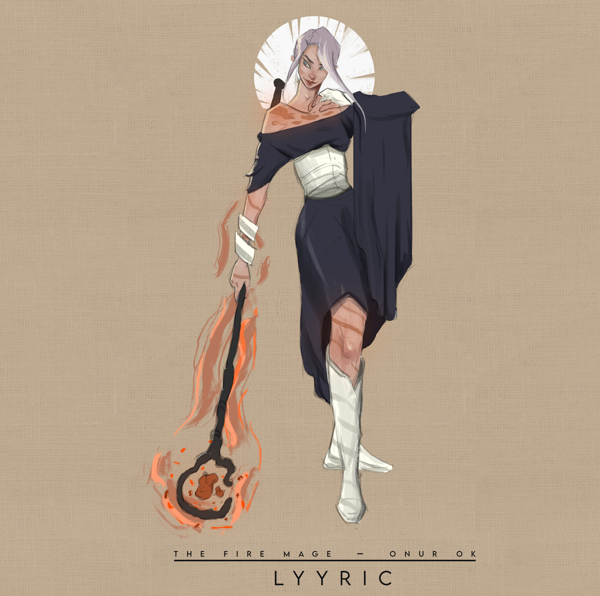 ArtStation - Fire Mage - Lyyric - Photoshop