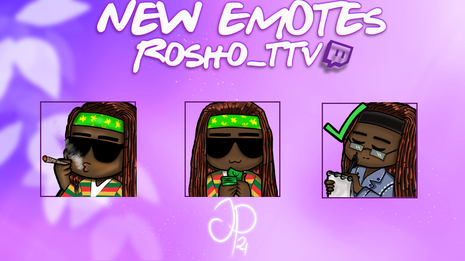 JackiePeach - Twitch Emotes & Sub Badges // Artist: JackiePeach ...