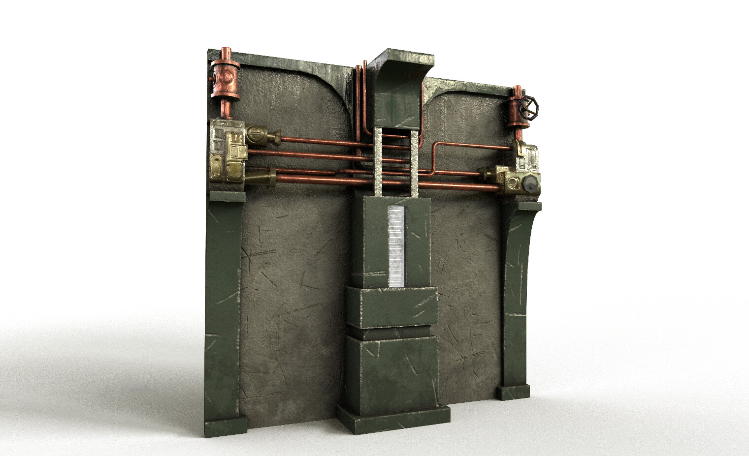 ArtStation - Dieselpunk Bunker Wall