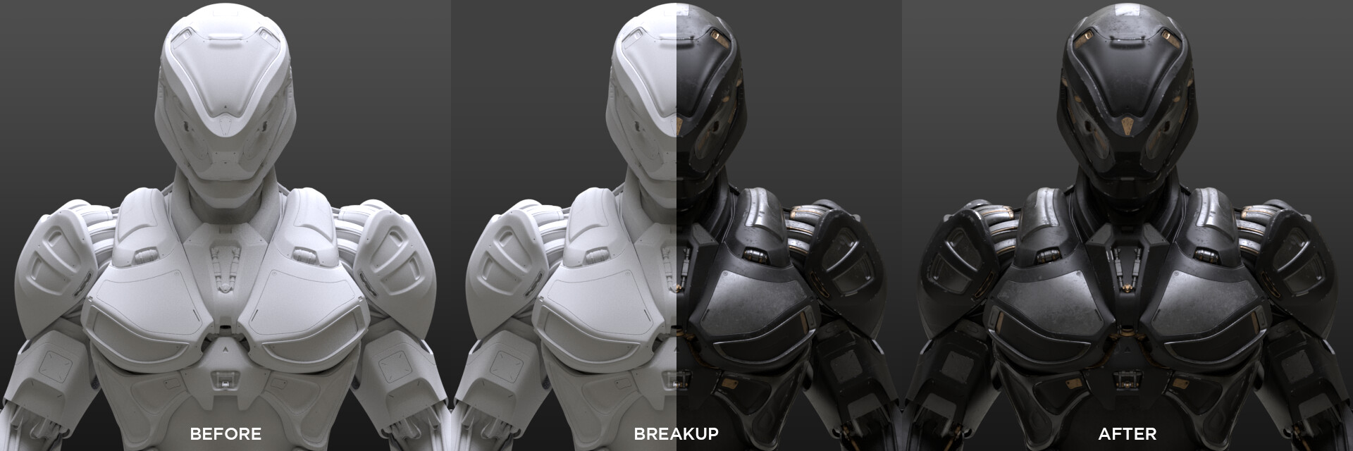 Yen Chen - Sci-fi Mech Soldier Textures