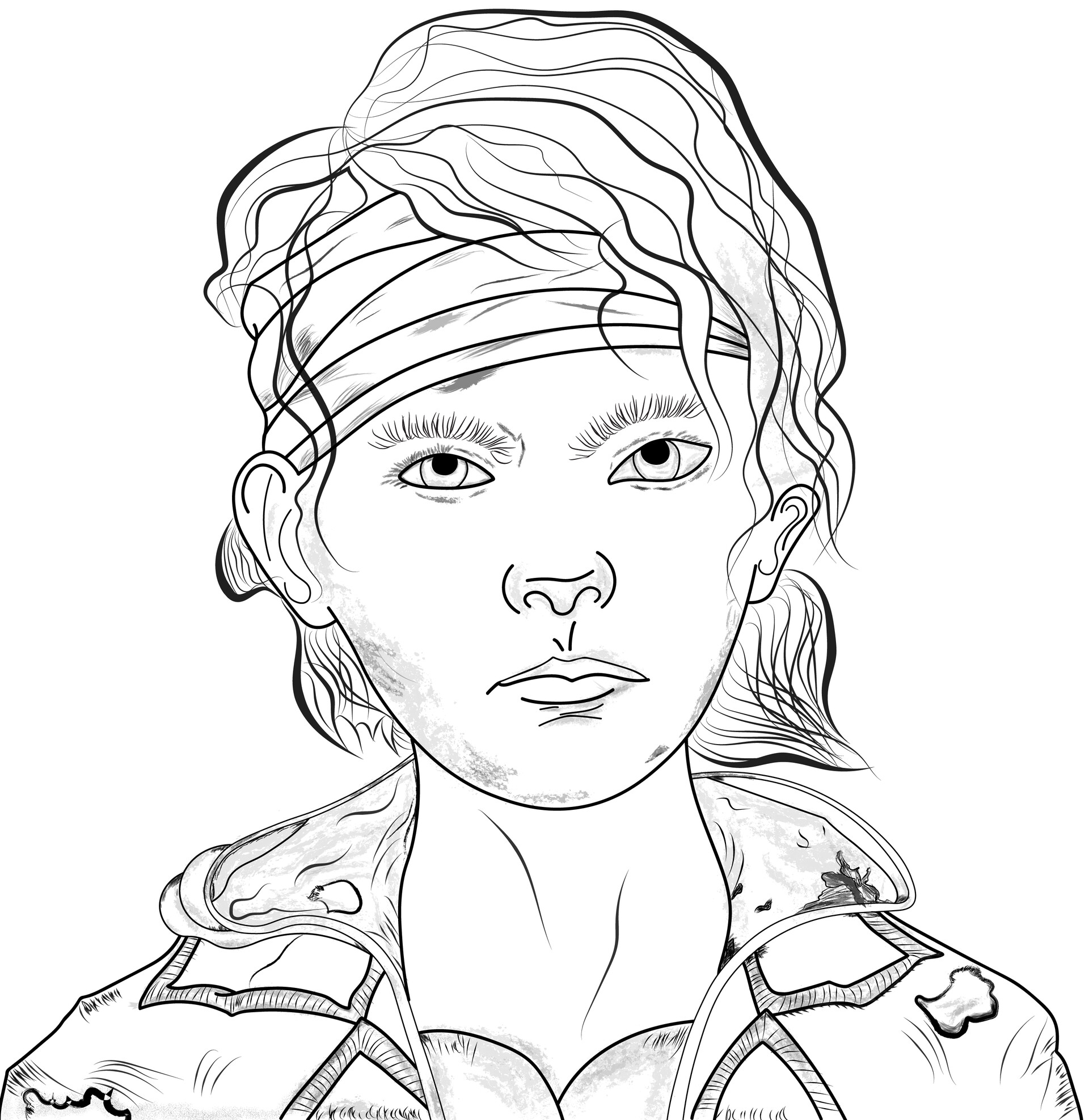 clementine twdg coloring pages