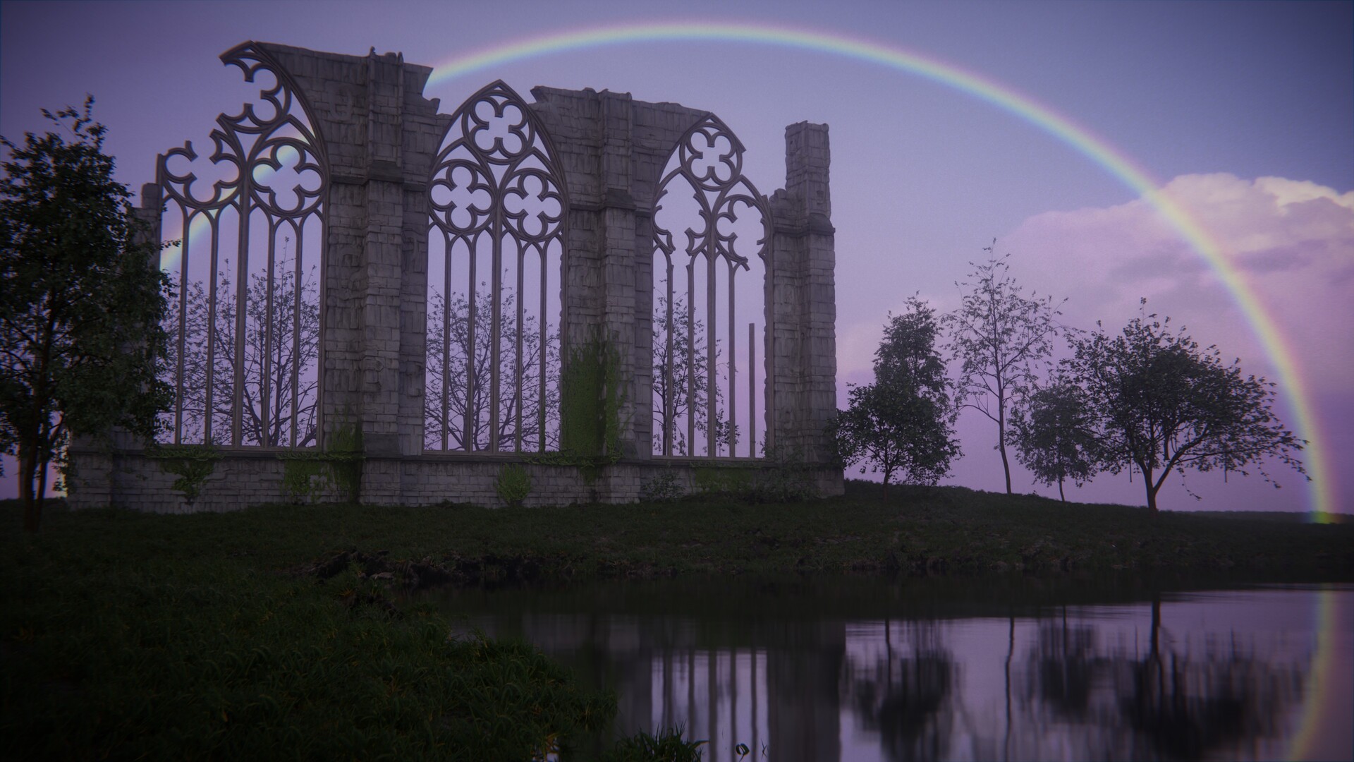 ArtStation - Rainbow ruins