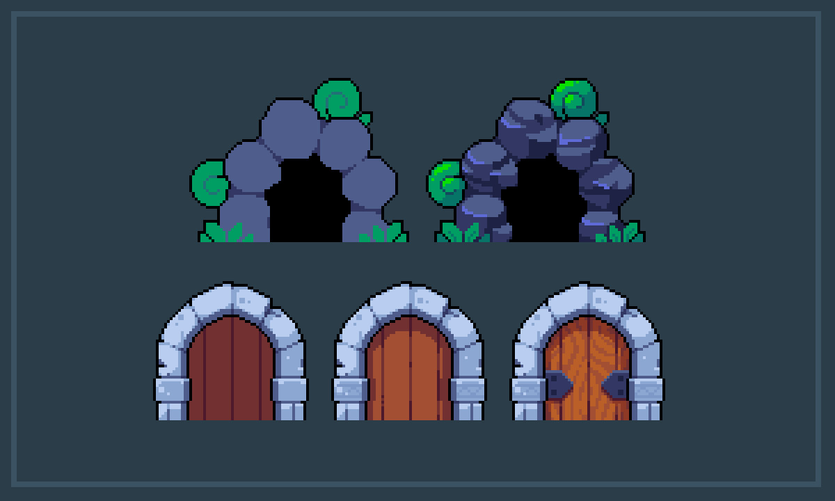 ArtStation - Pixel Art Entrances