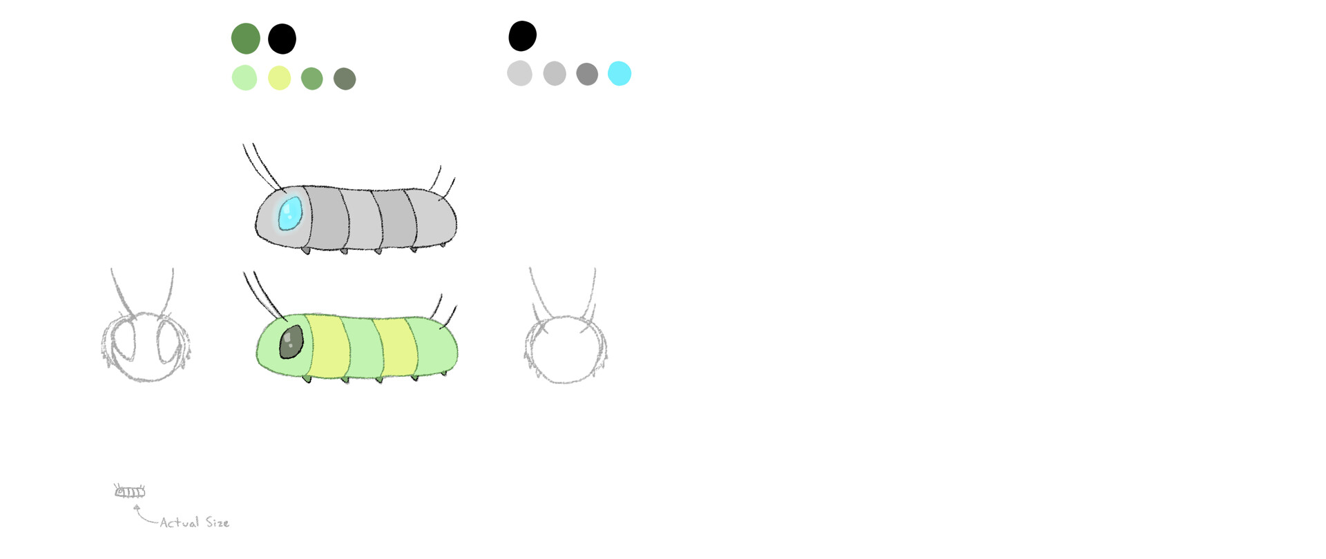 Ryan Keefe - Thesis Film Creature Design Turnarounds
