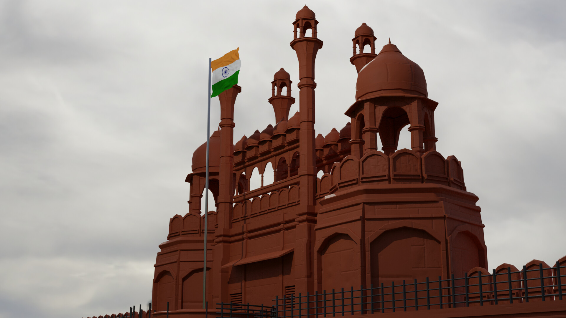 Koushik Karar - India Red Fort 3D Model
