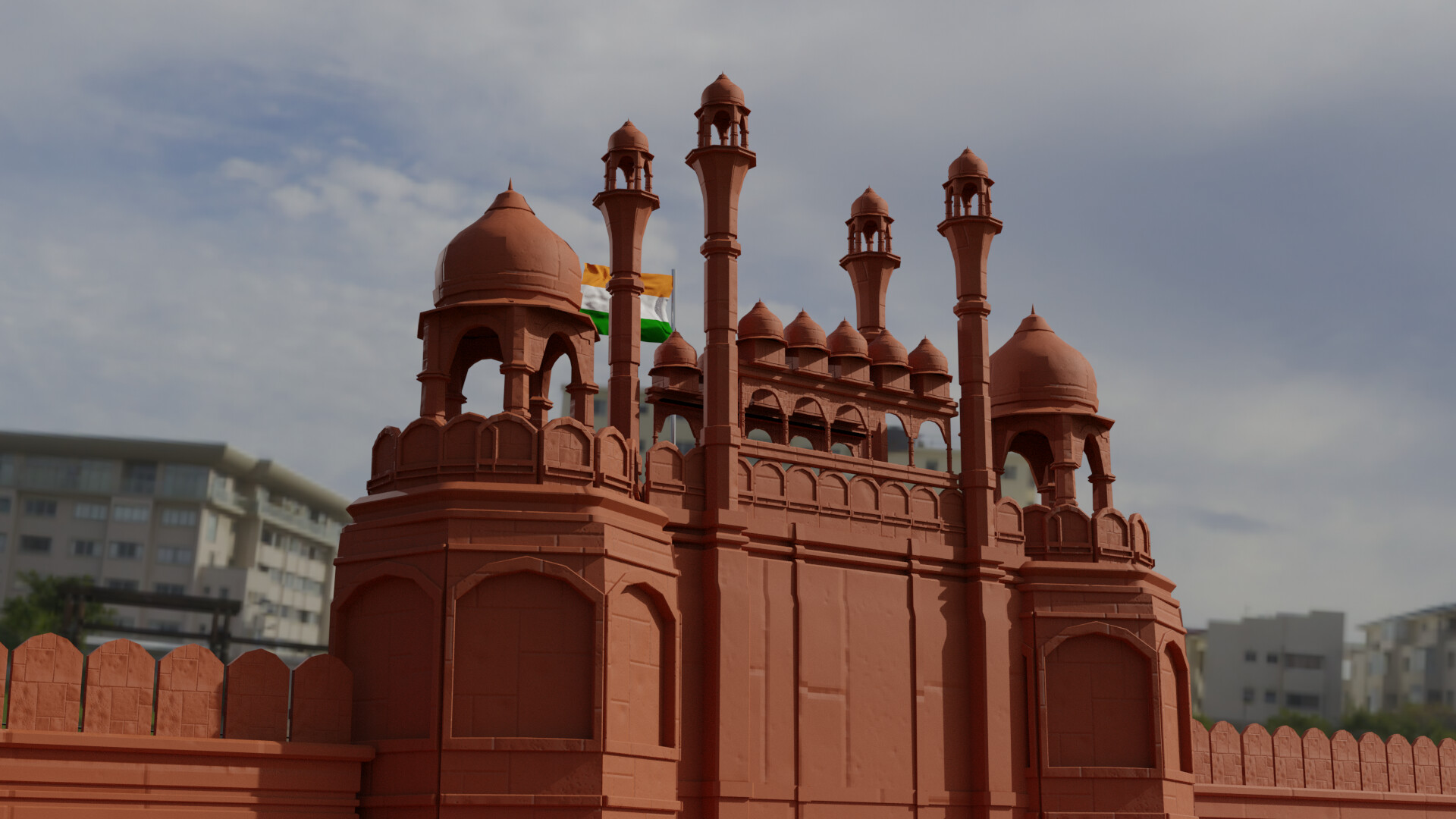 Koushik Karar - India Red Fort 3D Model