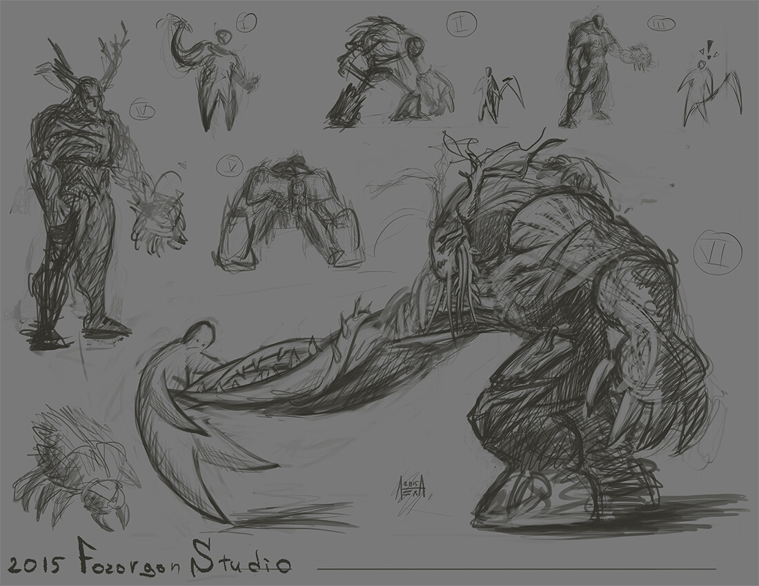 ArtStation - Forest monster