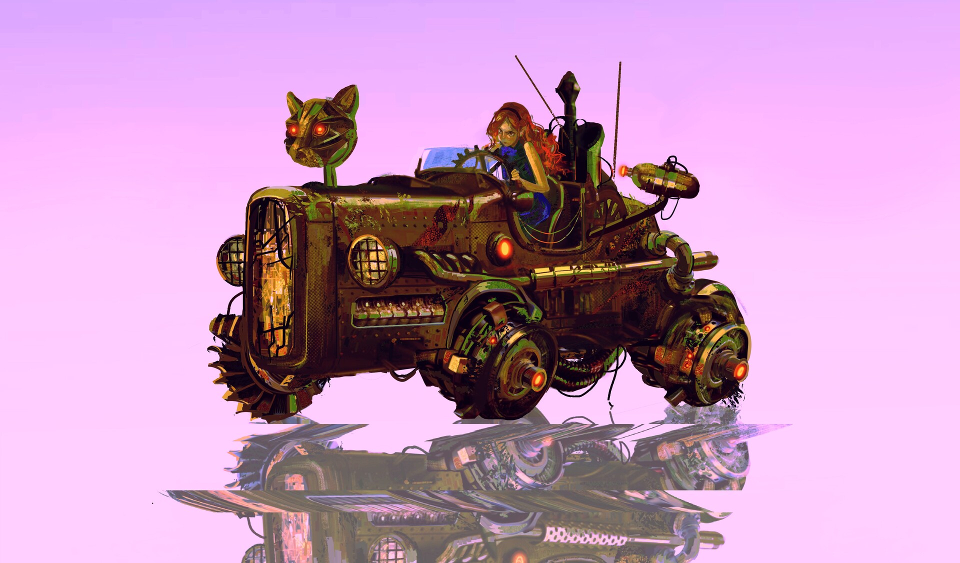 ArtStation - Steam Punk Car