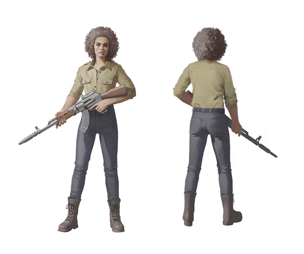 ArtStation - Zoe from my zombie apocalypse personal project