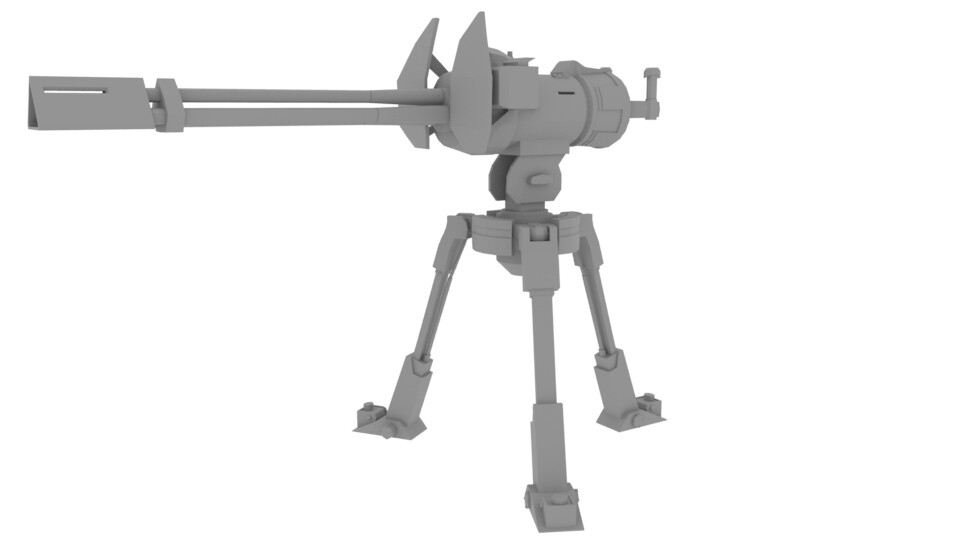 ArtStation - UNSC Mounted Turret