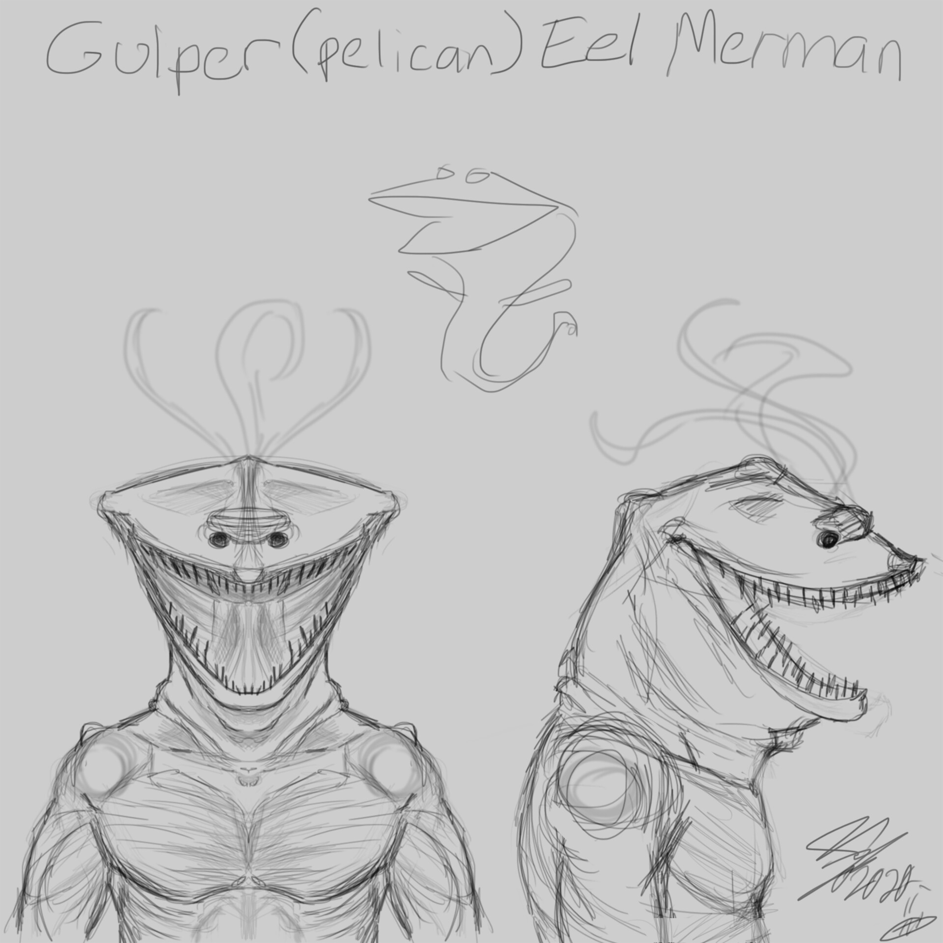 gulper eel coloring pages