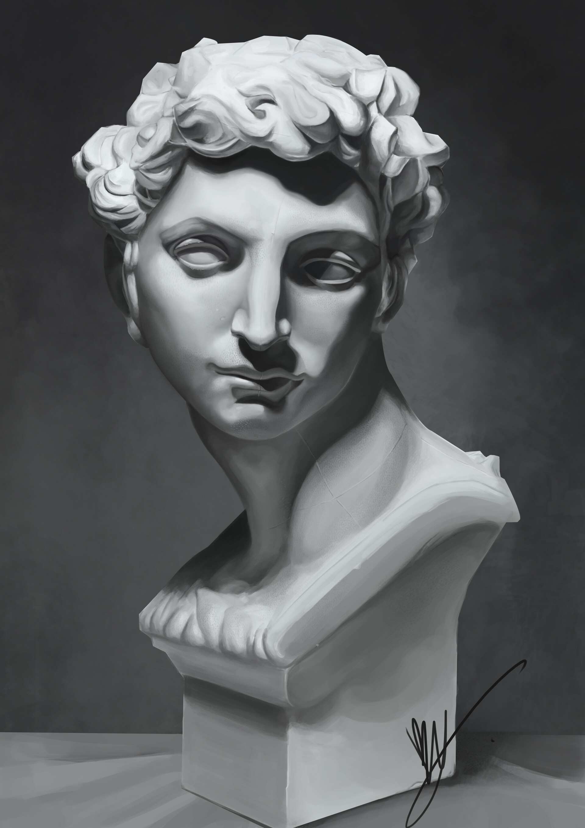 ArtStation - Plaster sculpture exercises