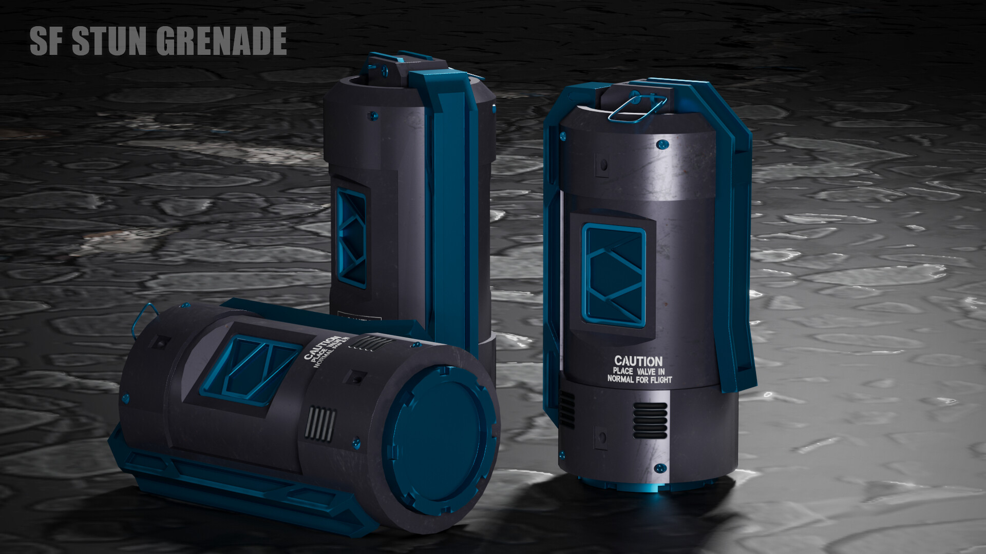 ArtStation - SciFi Stun Grenade