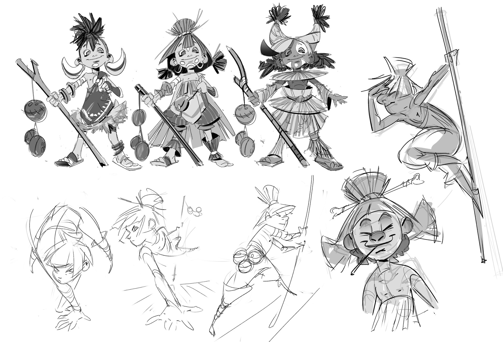 Aida Fernández Ortega - Tribe kiddo Concept Sheet