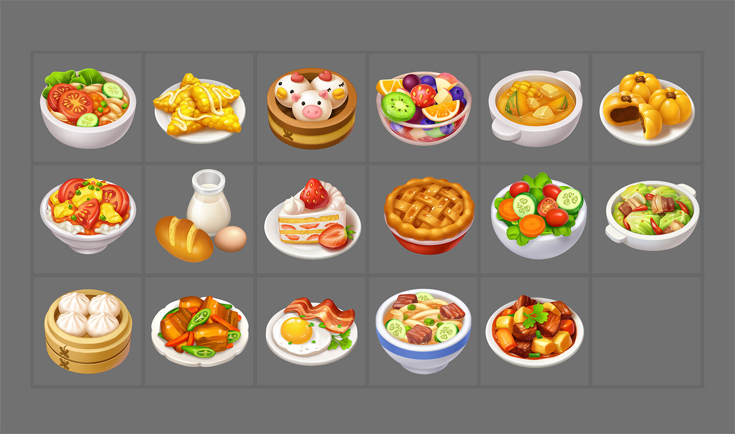 ArtStation - food icon